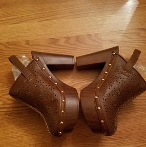 Nature Breeze | Shoes | Maroon Laser Cut Clog | Poshmark